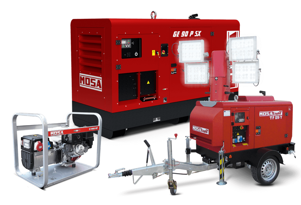 Home - Mosa GmbH Allershausen - Stromerzeugung, Licht und Schweißen